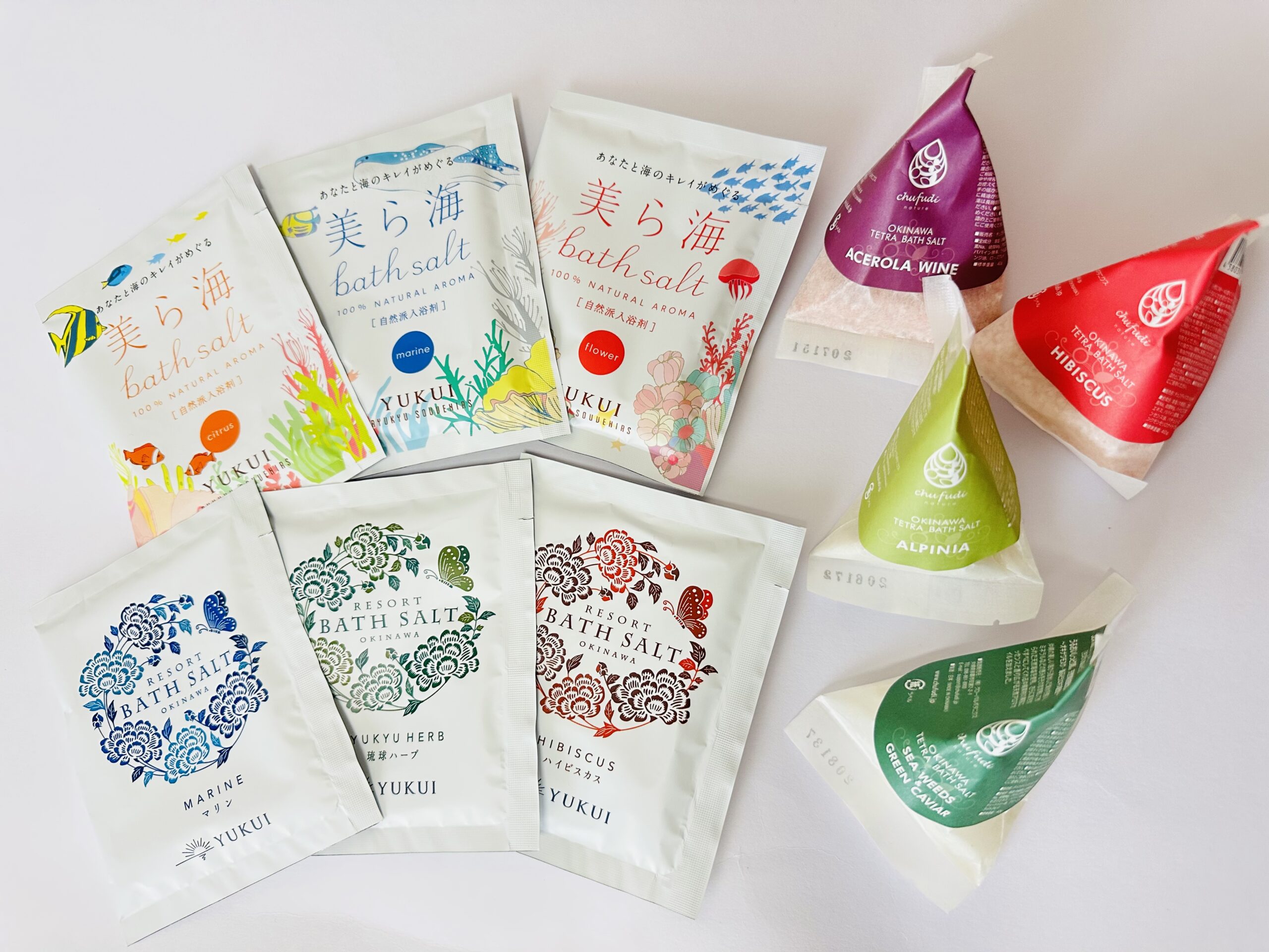 沖縄の「YUKUI」と「Chufudi」のバスソルトの感想まとめ | 小悪魔美女の日常〜入浴剤・美女のオススメ〜